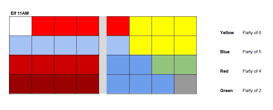 Elf 11am - The Red Lion - Seating and info - Moonbeamers Popup Cinema