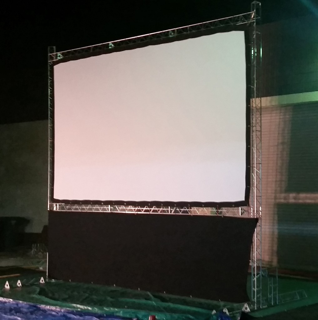 16 Foot Outdoor Cinema Screen - For Hire